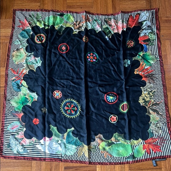 Christian Lacroix | Accessories | Christian Lacroix Silk Scarf Abstract ...